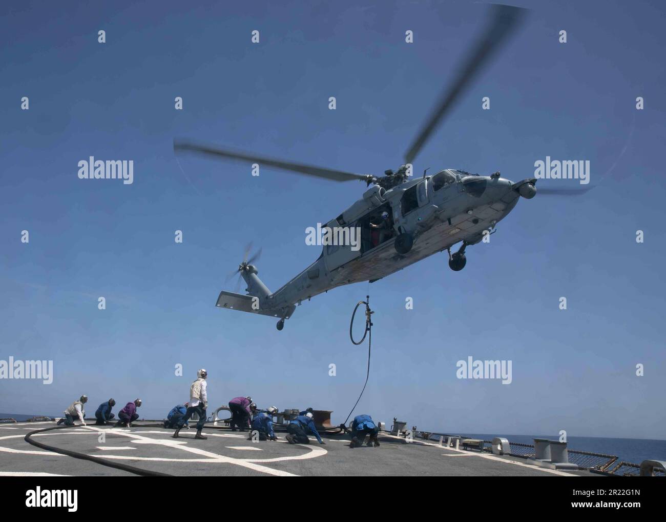 230512-N-DE439-1266 RED SEA (May 12, 2023) Sailors aboard the guided ...