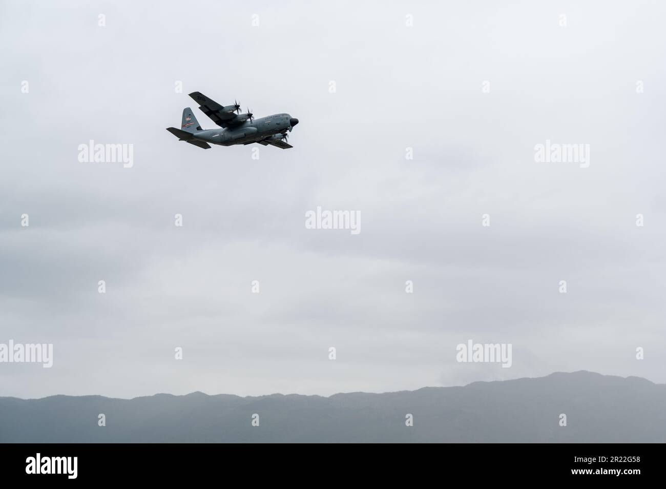 A C-130J assigned to the 815th Airlift Squdron departs Aviano Air Base ...