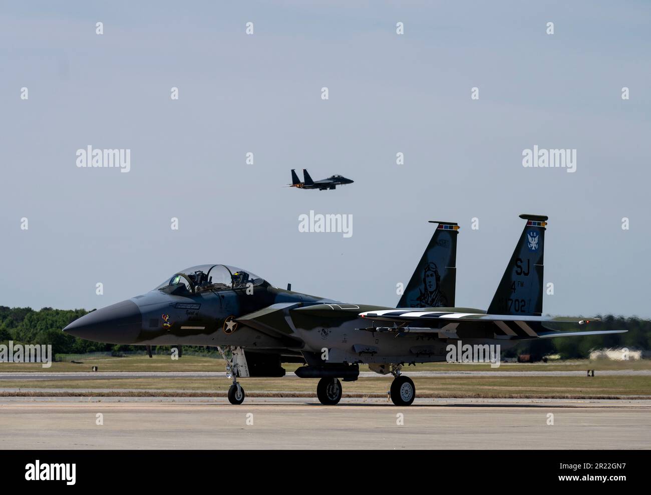 The 4th Fighter Wing’s F-15E Strike Eagle flagship, named "The Spirit ...