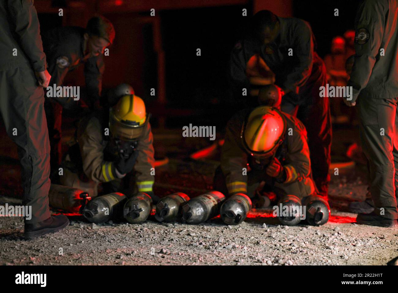 U.S. Marines with Marine Wing Support Squadron 271 and Headquarters and ...