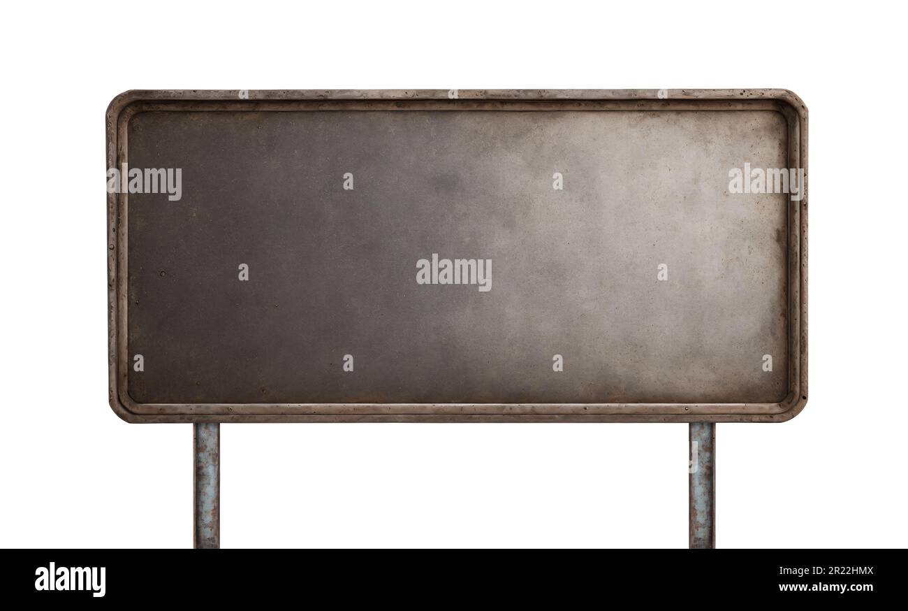 Weathered metal sign Cut Out Stock Images & Pictures - Alamy