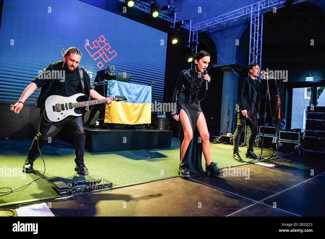 The Ukrainian band GO A played performs for Ukrainian students during ...