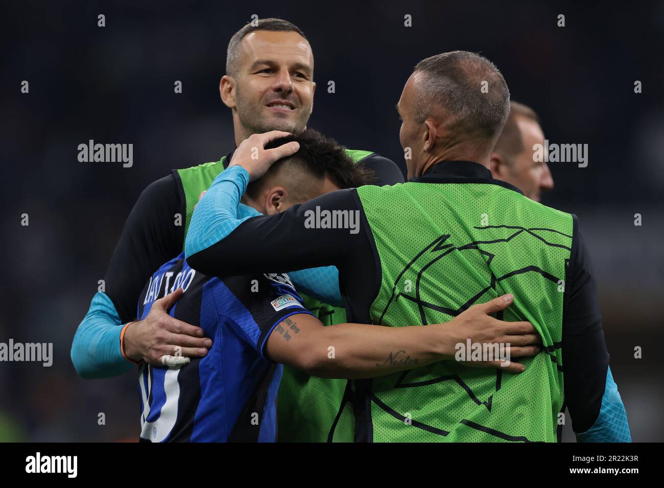Milan, Italy. 16th May, 2023. Samir Handanovic and Alex Cordaz of FC ...