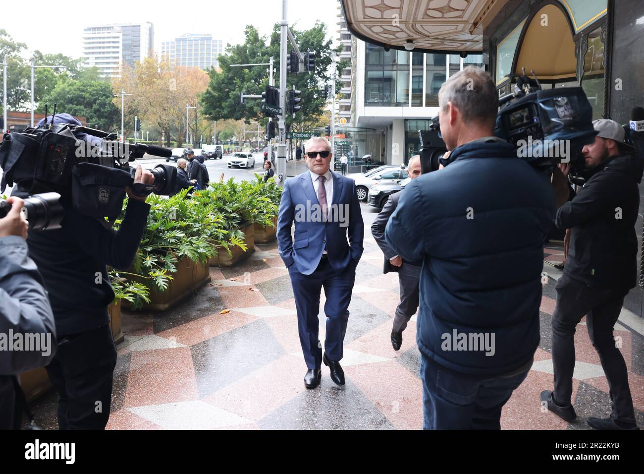 Rugby League journalist and TV presenter Paul Kent arrives at the ...