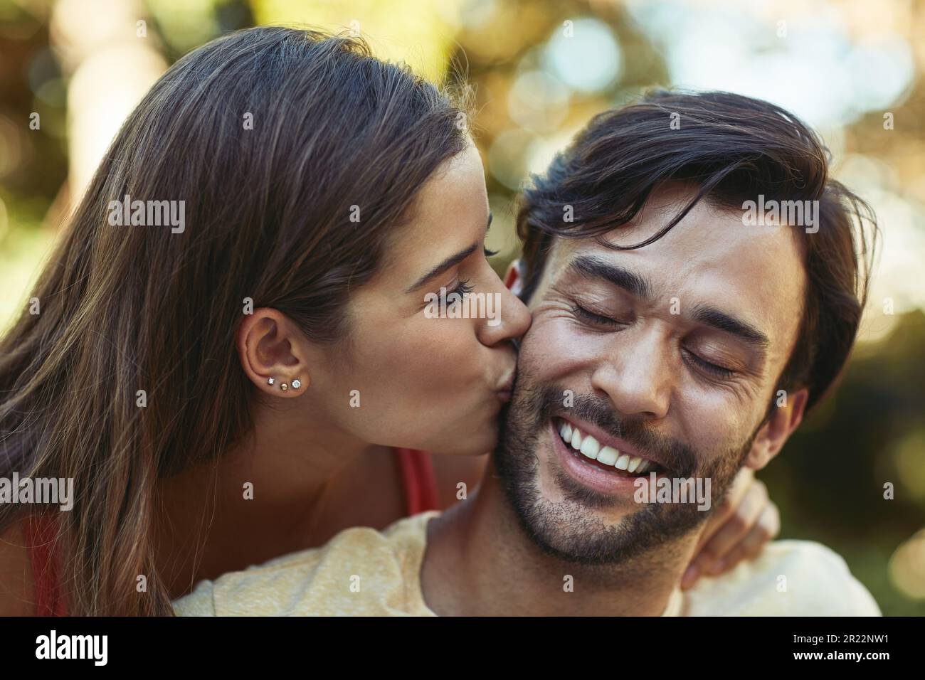 I couldnt live without your kisses. an affectionate young couple ...