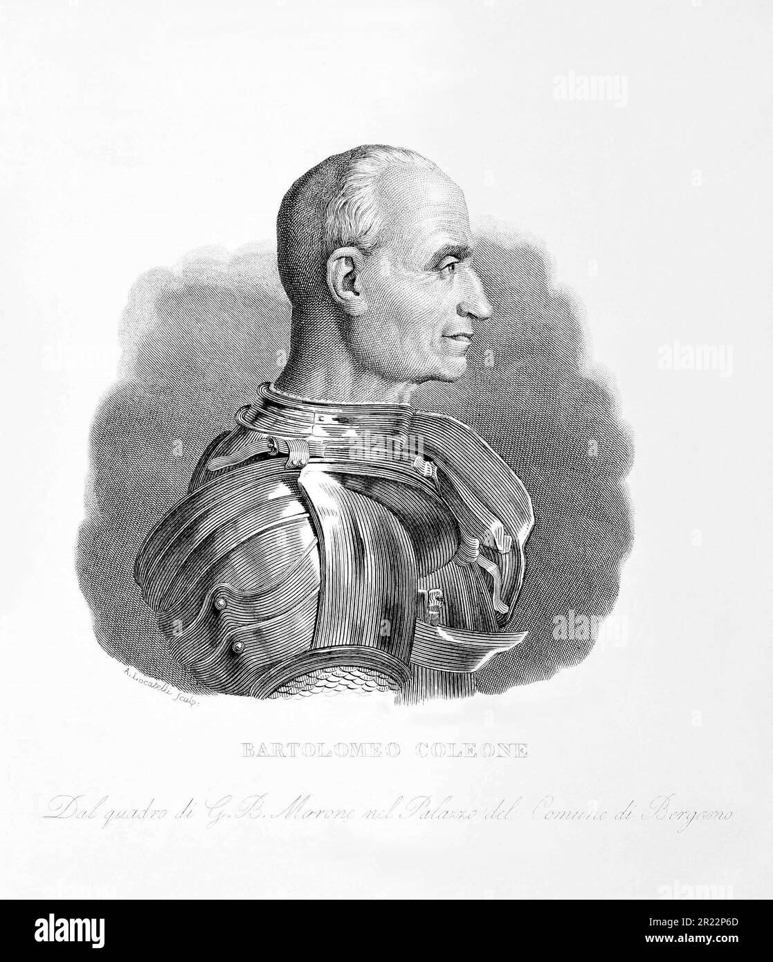 1450 ca , Bergamo , ITALY : The italian Condottiero BARTOLOMEO COLLEONI ...