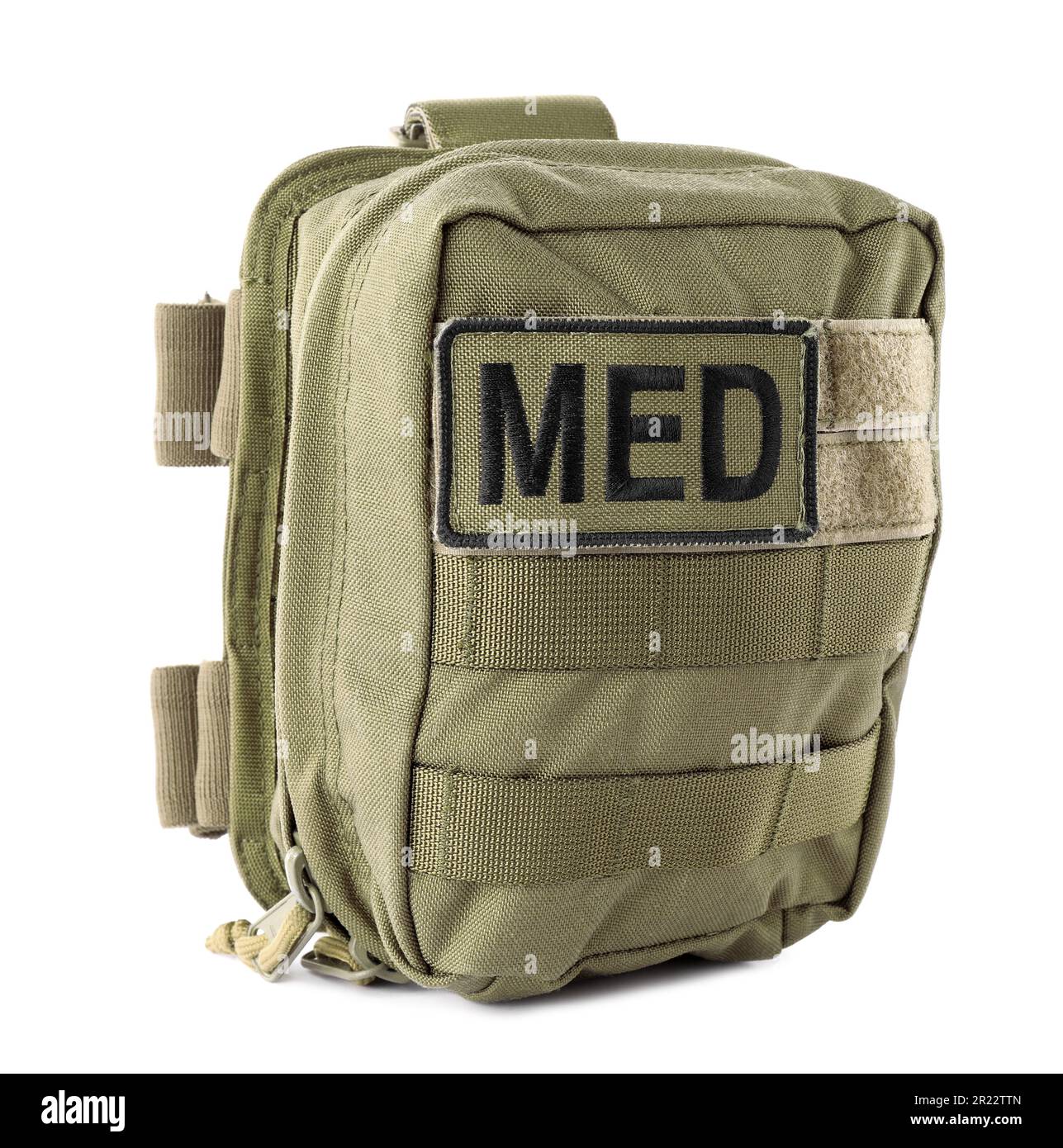 Military first aid kit isolated on white Stock Photo - Alamy