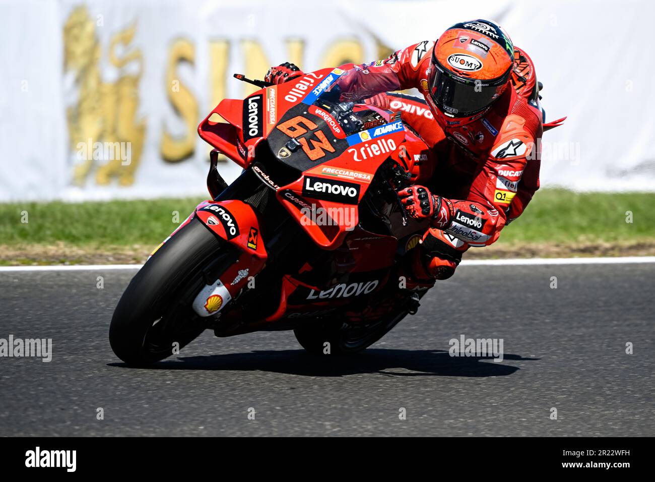 Phillip Island, Australia, 16 October, 2022. Francesco Bagnaia of Italy ...