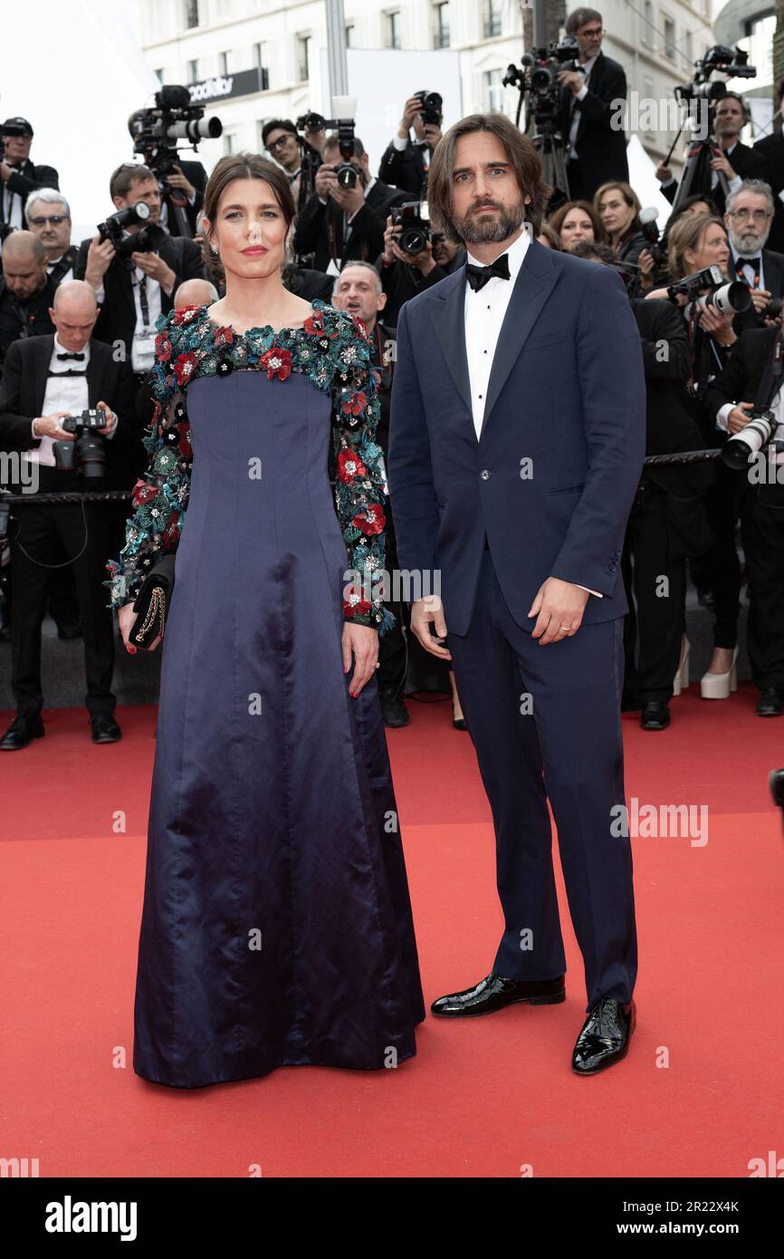 Cannes, France. 17th May, 2023. Dimitri Rassam and Charlotte Casiraghi ...