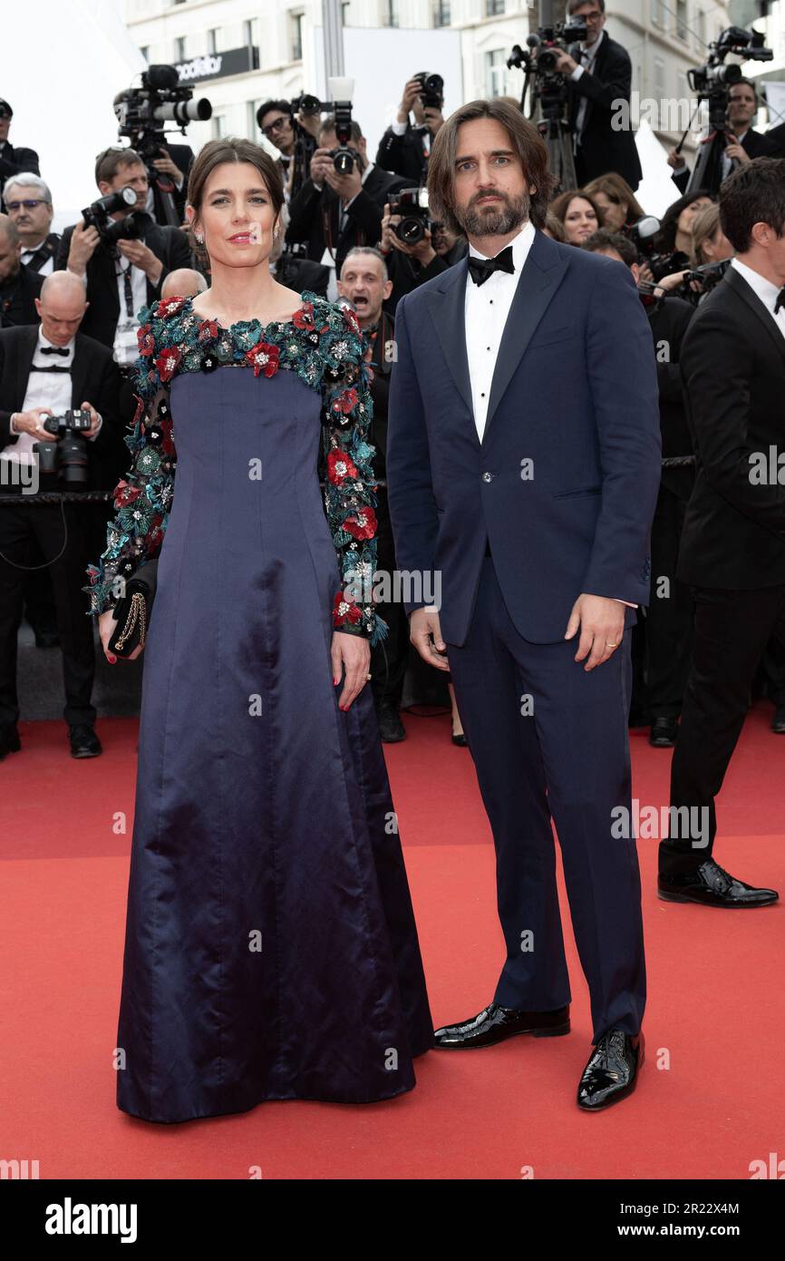 Cannes, France. 17th May, 2023. Dimitri Rassam and Charlotte Casiraghi ...
