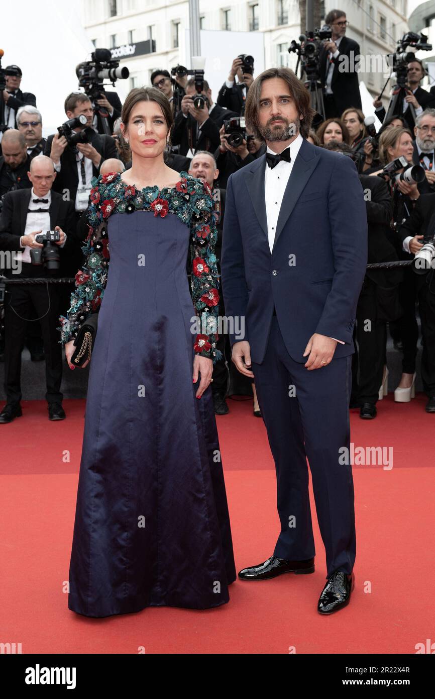 Cannes, France. 17th May, 2023. Dimitri Rassam and Charlotte Casiraghi ...