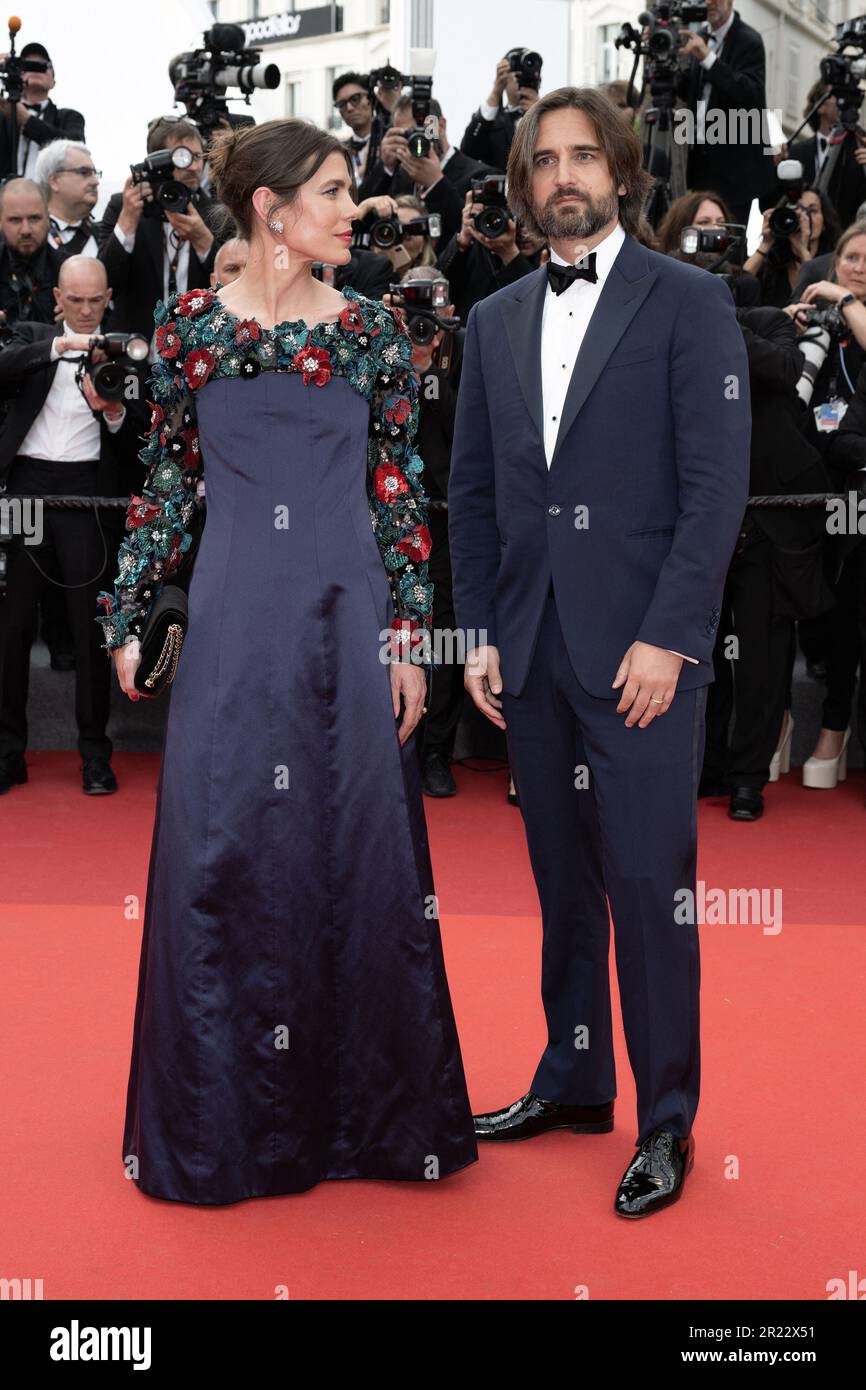 Cannes, France. 17th May, 2023. Dimitri Rassam and Charlotte Casiraghi ...