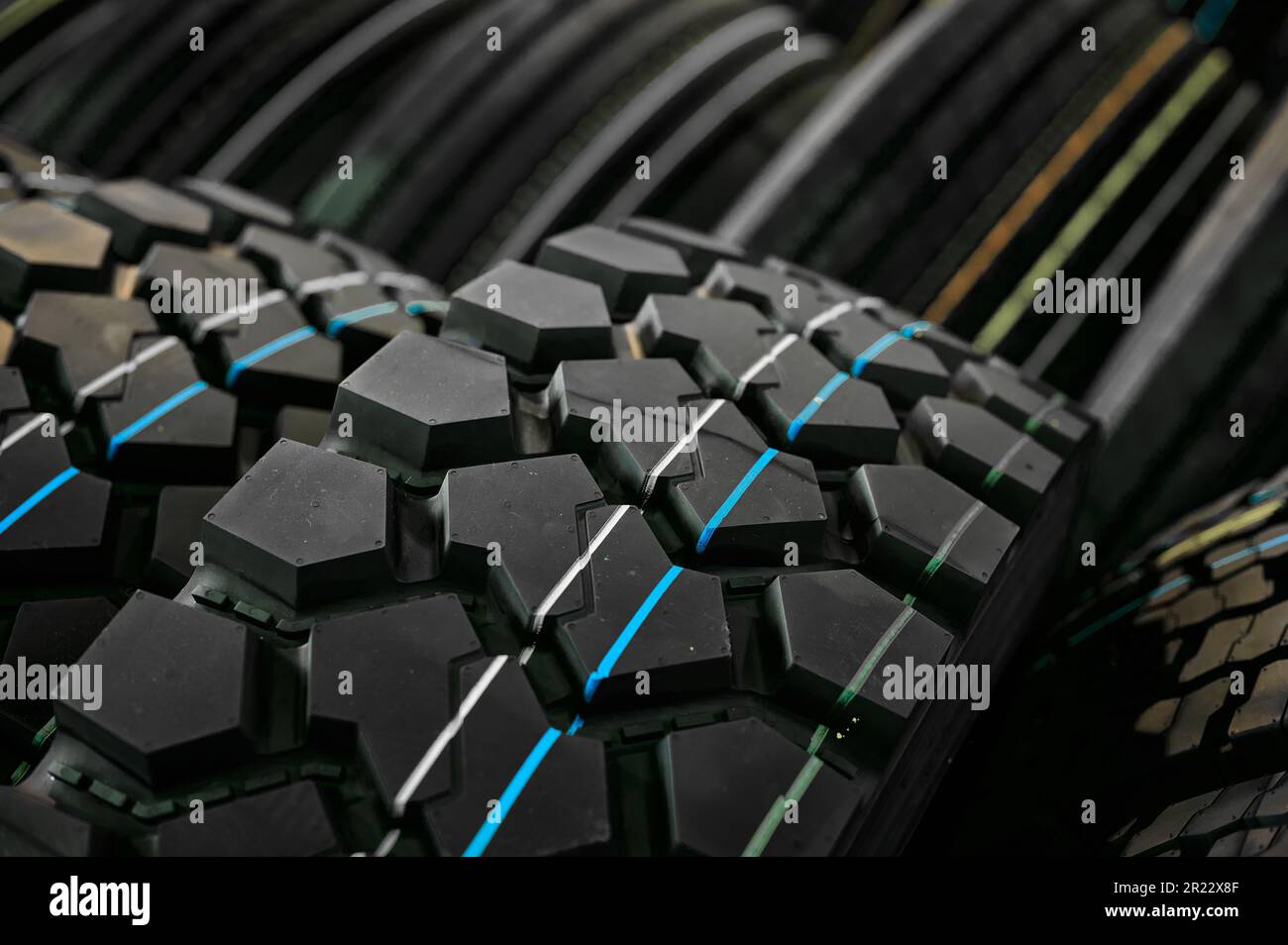 Different tyres with marking lines after vulcanization Stock Photo - Alamy