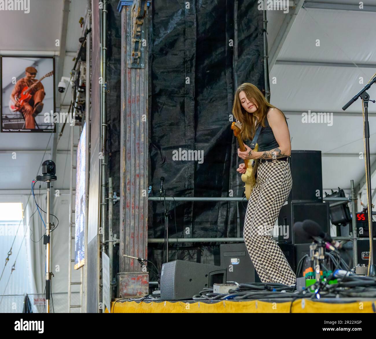 NEW ORLEANS, LA, USA - MAY 4, 2023: Rebecca Lovell of Larkin Poe solos ...