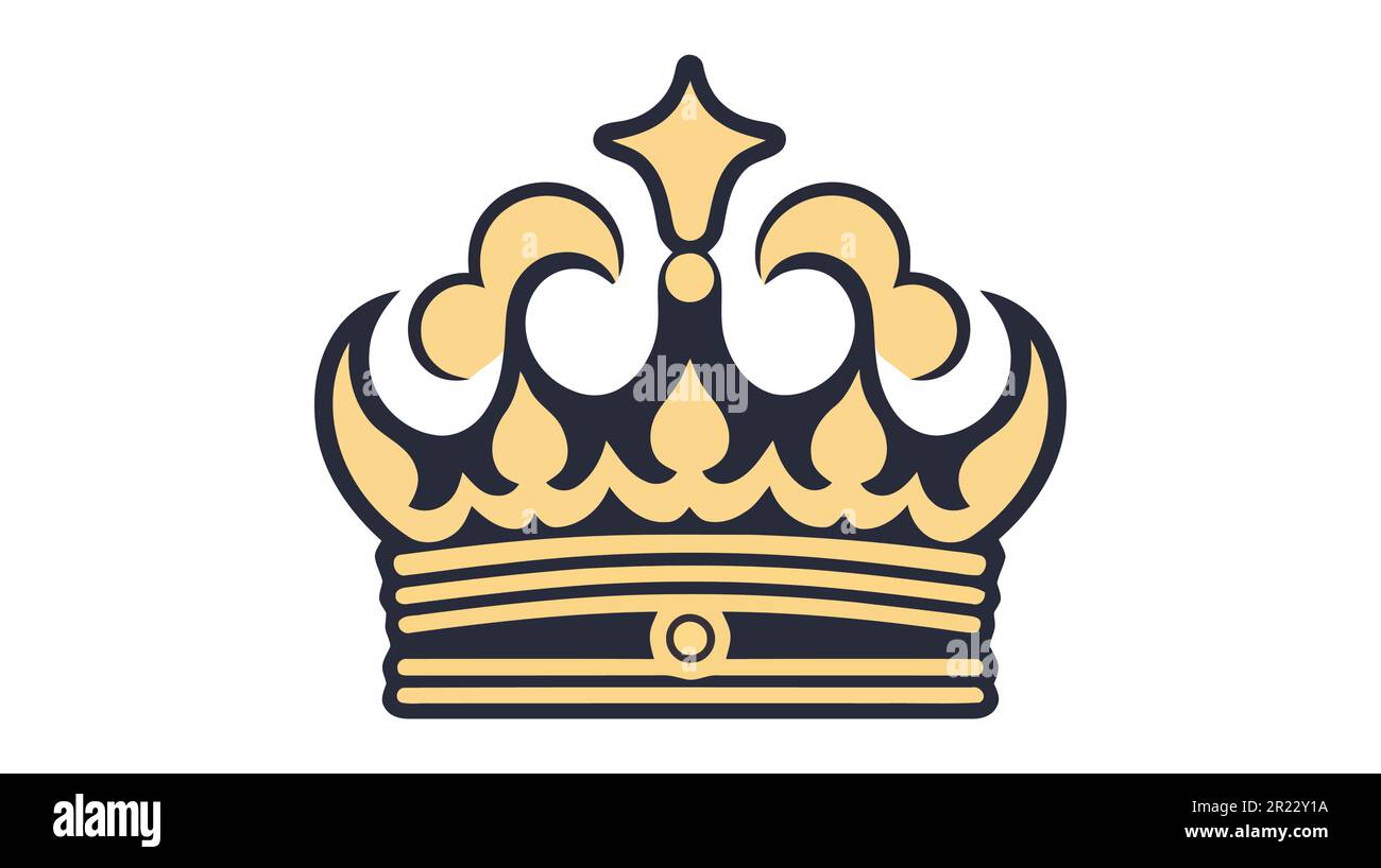 Crown Icon in trendy flat style isolated on white background. Vector ...