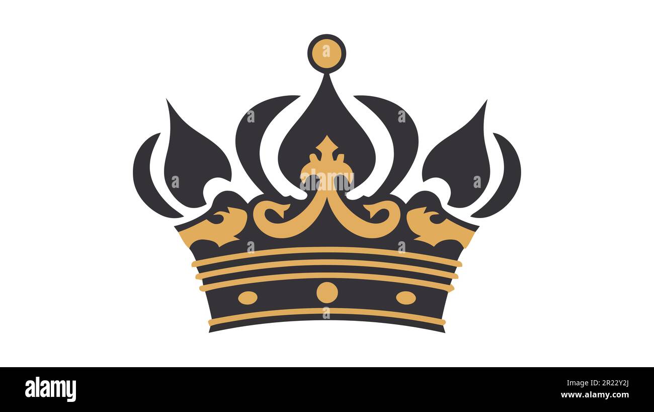 Crown Icon in trendy flat style isolated on white background. Vector ...