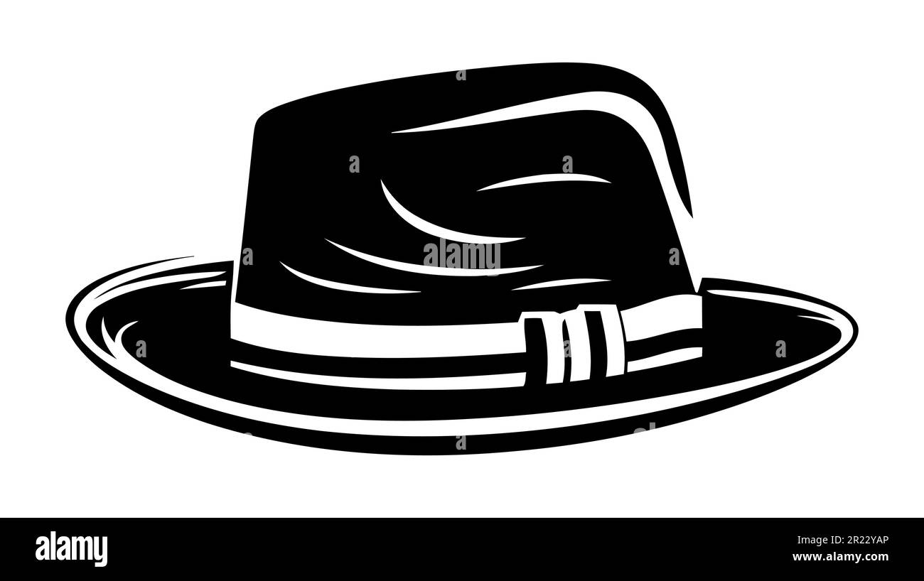 Vintage old hat. Male head cap. Old fashion clothes. Elegent hat ...