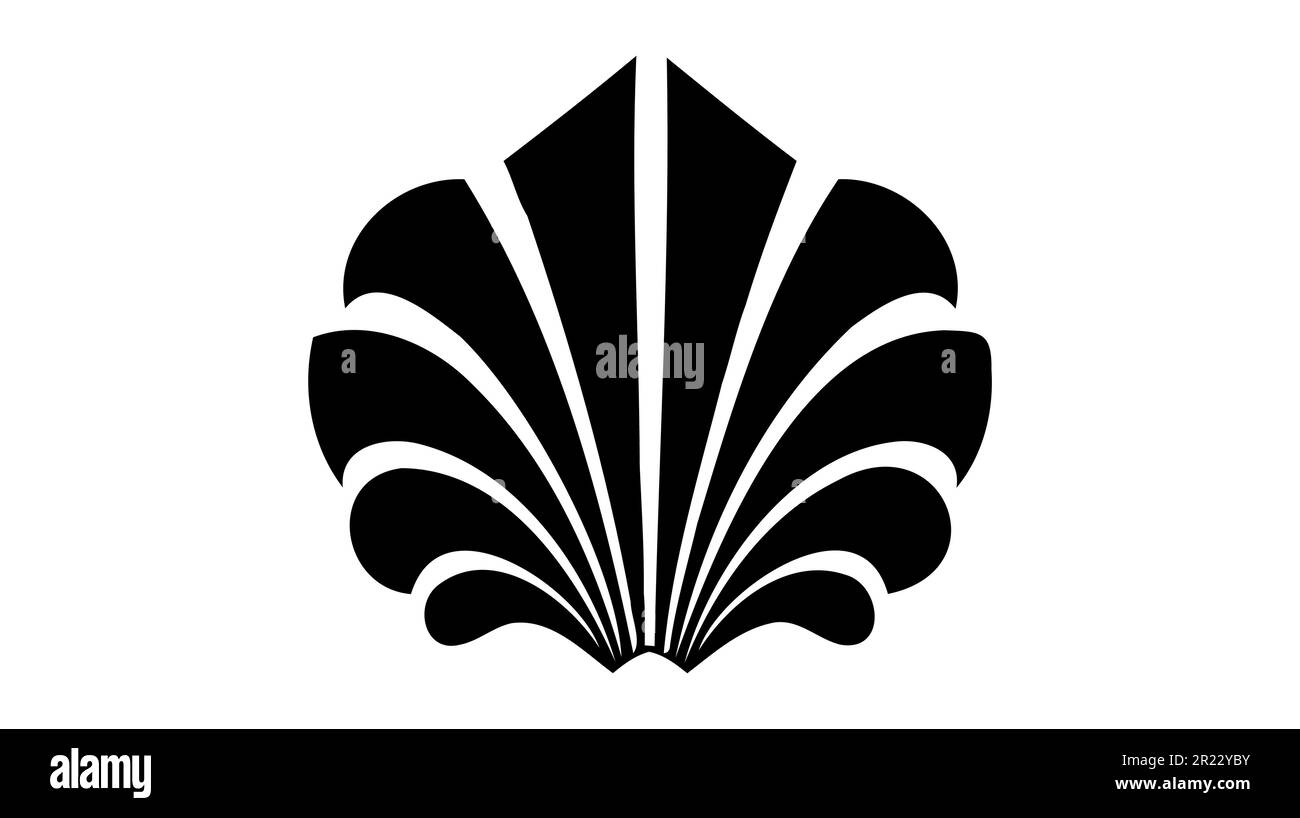 Shell vector icon. Simple flat symbol on white background Stock Vector ...