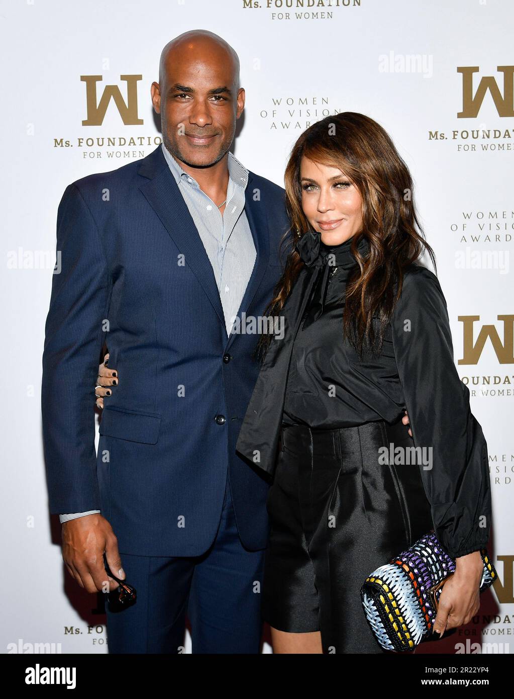 Boris Kodjoe, left, and Nicole Ari Parker attend the Ms. Foundation's ...
