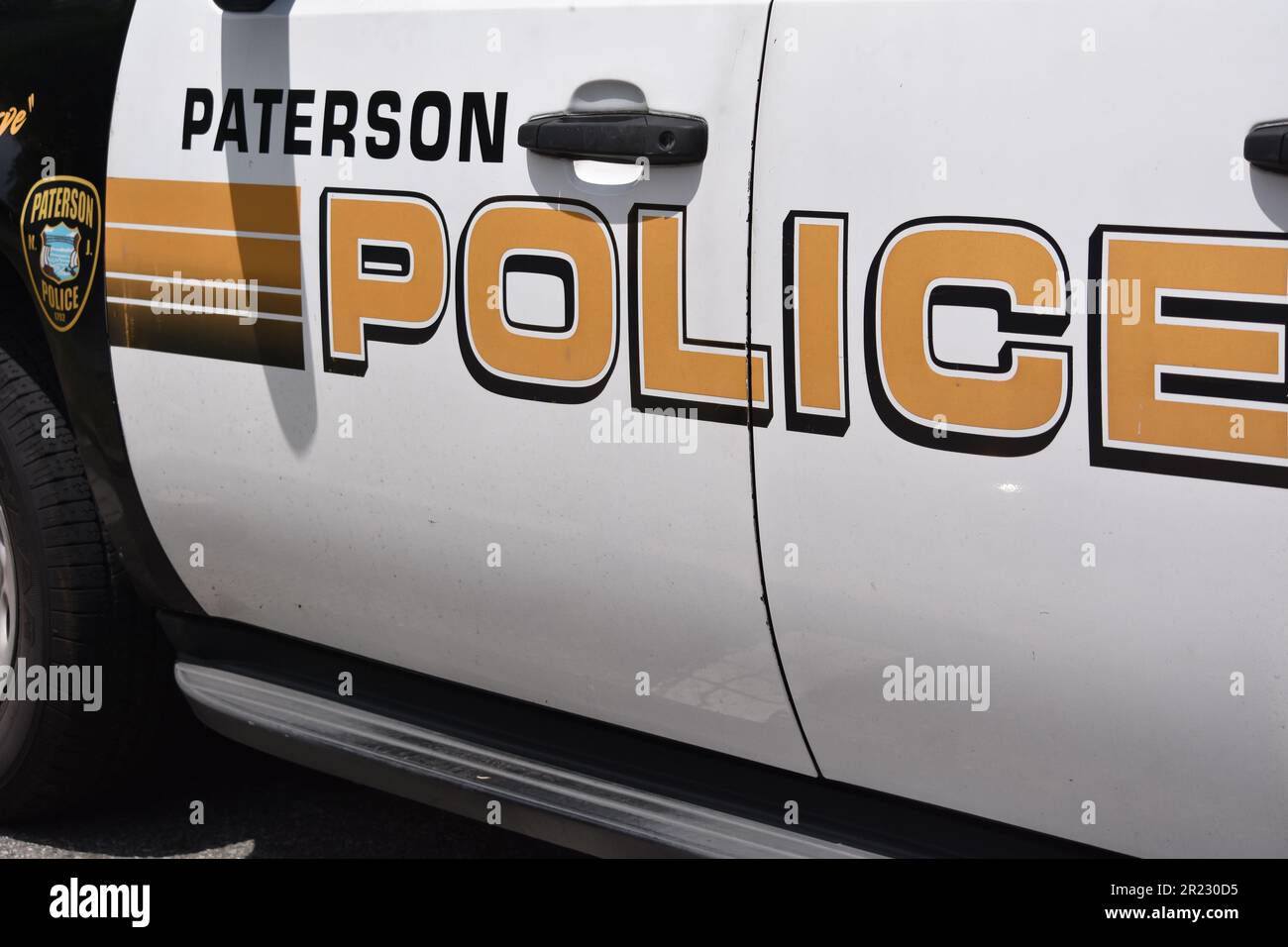 Paterson, United States. 16th May, 2023. Paterson police vehicle seen ...