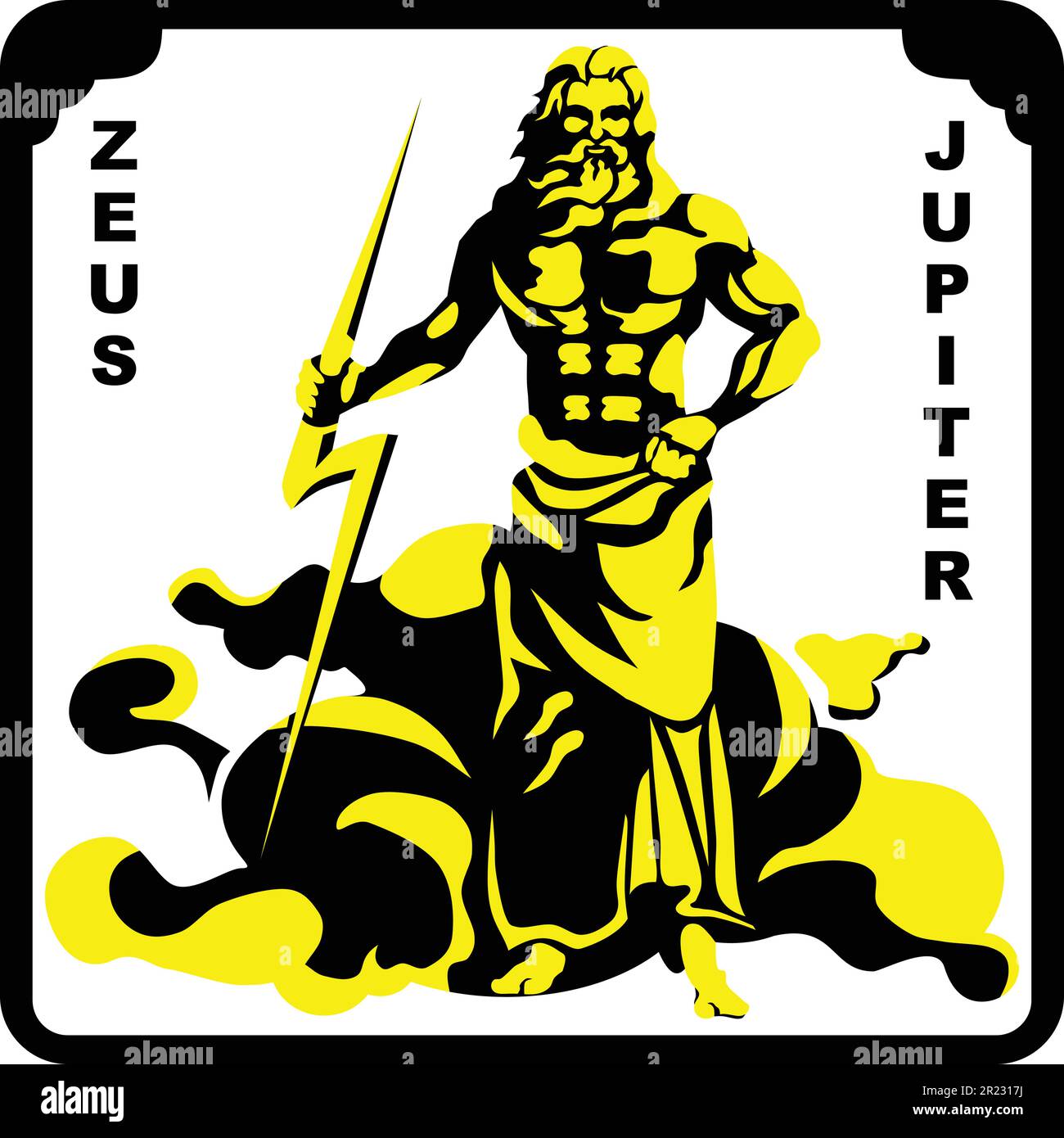 Zeus Jupiter Deity of Greek and Rome Stock Vector Image & Art - Alamy