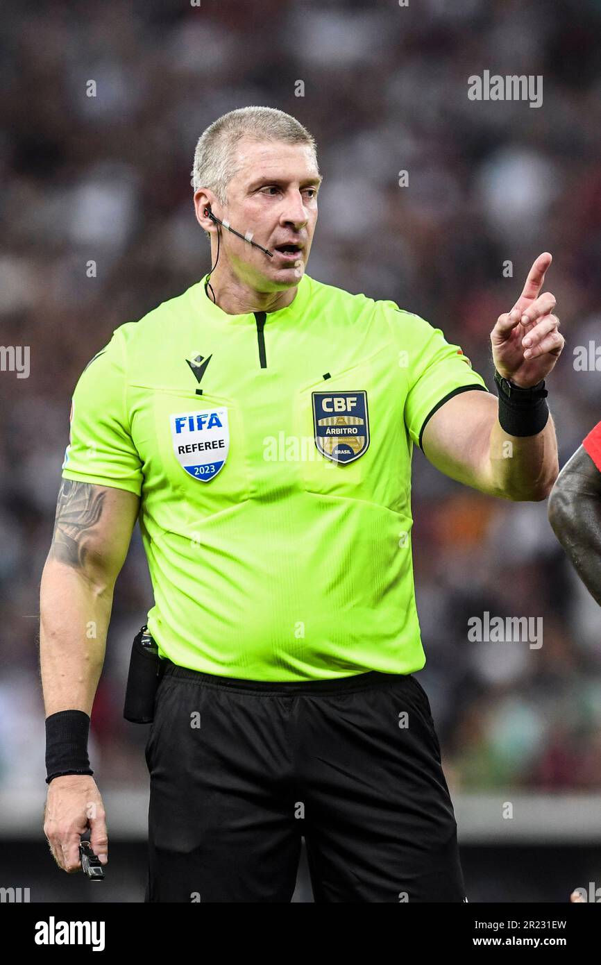 Rio De Janeiro, Brazil. 16th May, 2023. Referee Anderson Daronco during ...