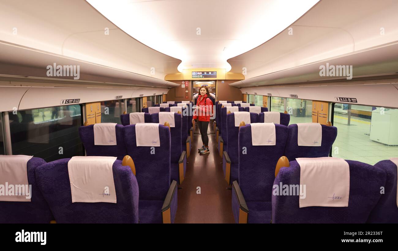 Tokyo, Japan May 1 2023: Tobu 500 series , branded Revaty which operate ...