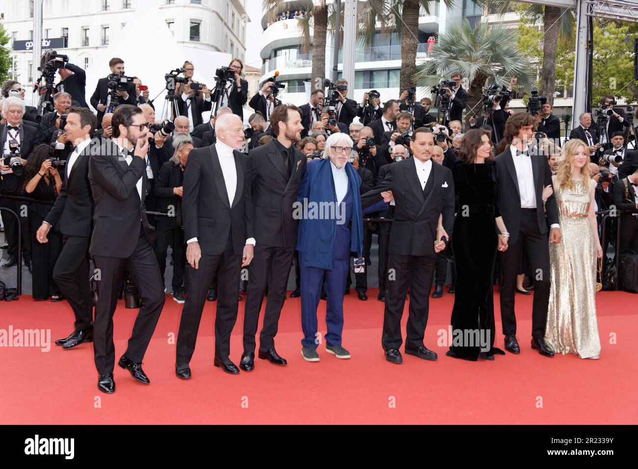 Cannes, France. 16th May, 2023. Melvil Poupaud, Pascal Greggory ...