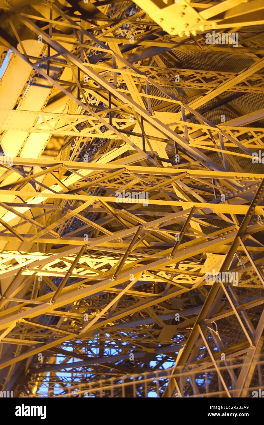 Architectural complex structure, structural engineering. View of a roof ...