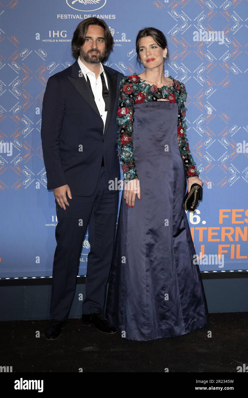 Cannes, France. 17th May, 2023. Dimitri Rassam and Charlotte Casiraghi ...