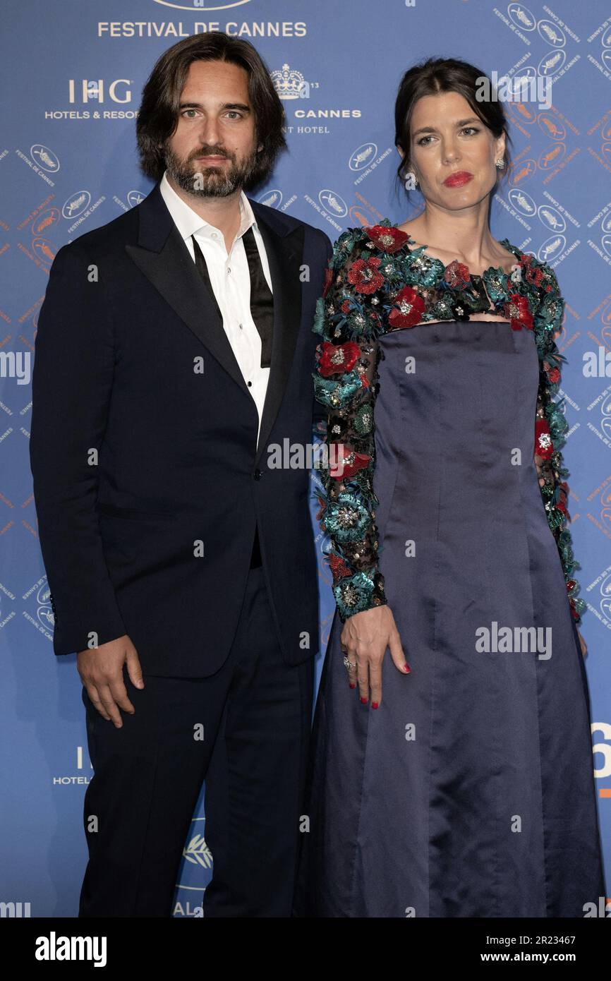Cannes, France. 17th May, 2023. Dimitri Rassam and Charlotte Casiraghi ...