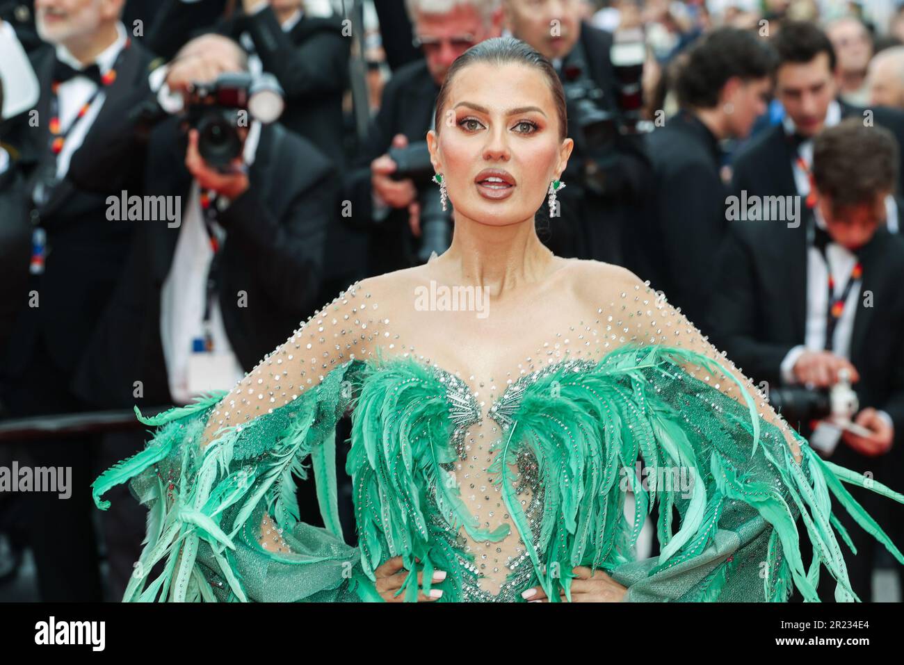 Cannes, France. 16th May, 2023. CANNES - MAY 16: Victoria Bonya arrives to OPENING CEREMONY and ...