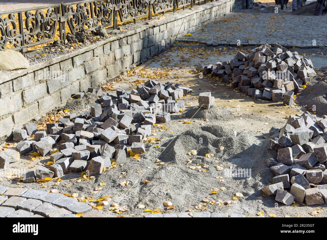 Road renovation involves extensive reconstruction efforts including use ...