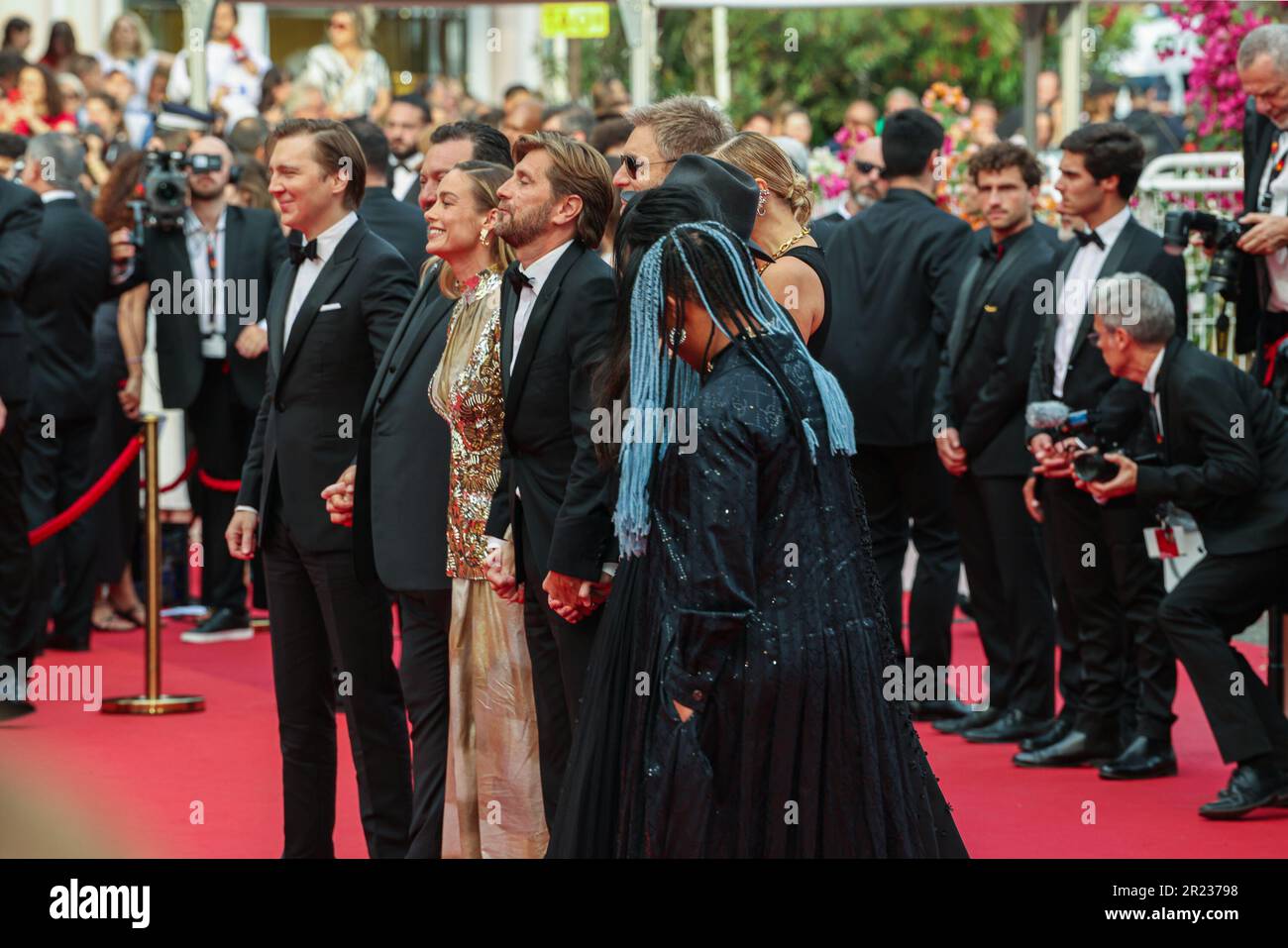 Cannes, France. 16th May, 2023. CANNES - MAY 16: Members of the Jury Rungano Nyoni, Maryam ...