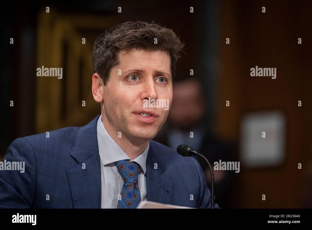 Washington, US, 16/05/2023, Samuel Altman, CEO, OpenAI, offers his ...