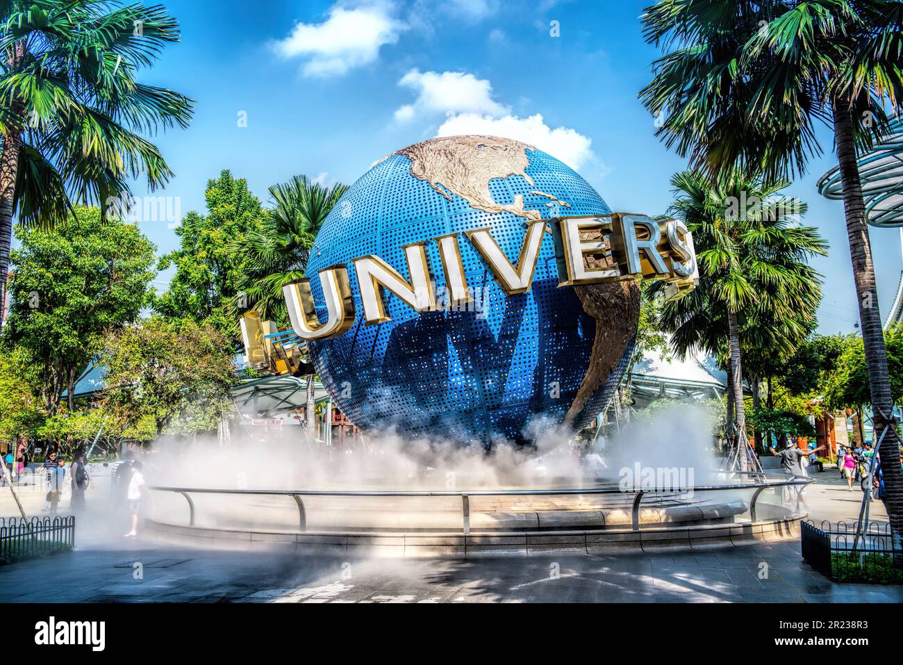 SINGAPORE - OCT, 28 UNIVERSAL STUDIOS SINGAPORE sign on October 28,2014 ...