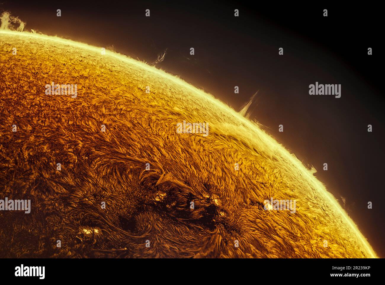 Eruptive solar prominence and coronal mass ejection Stock Photo - Alamy