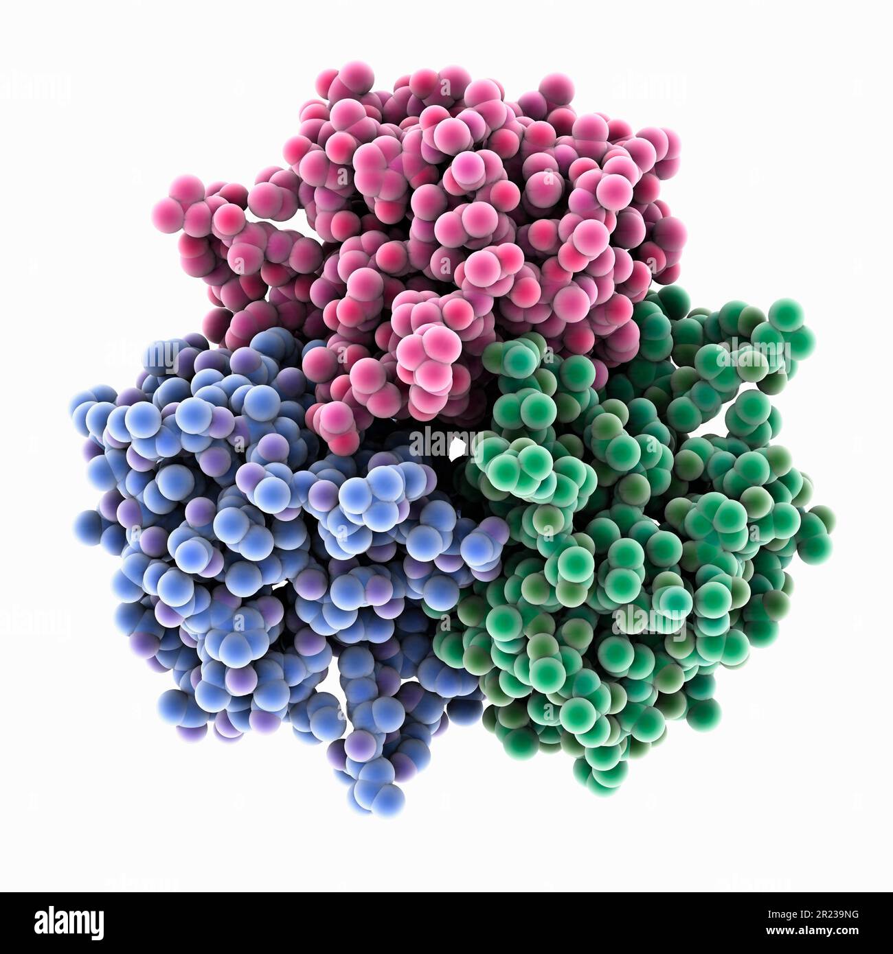 Noumeavirus NMV 189 protein, molecular model Stock Photo - Alamy