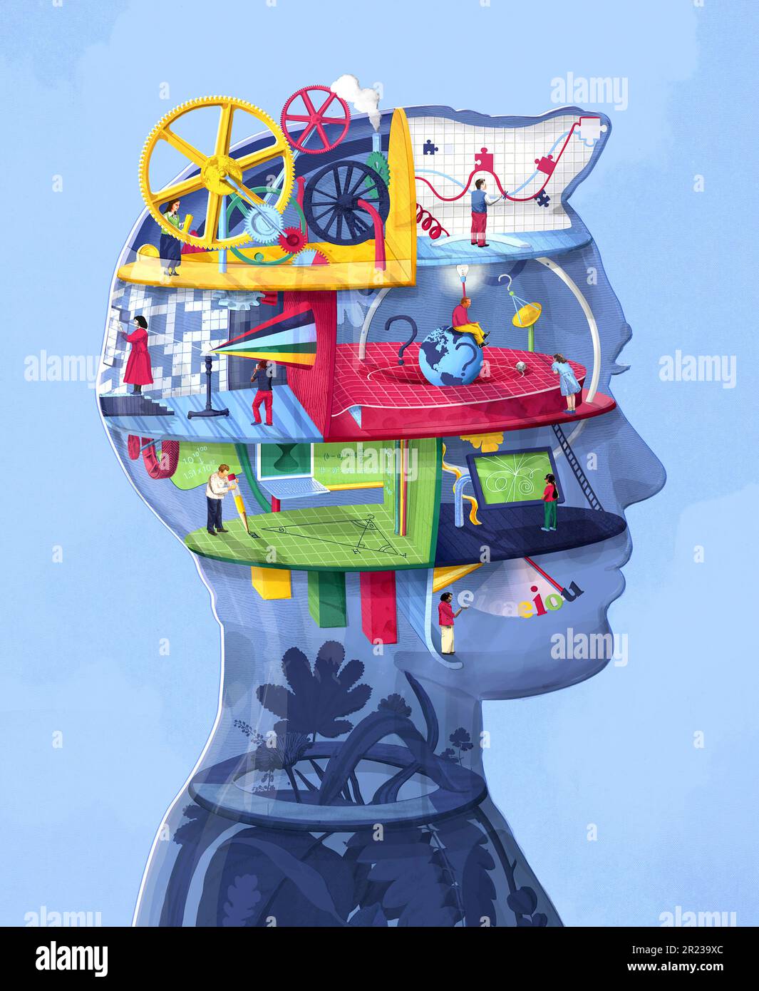 Learning, conceptual illustration Stock Photo - Alamy