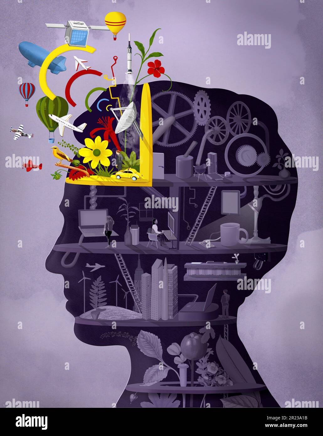 Creativity, conceptual illustration Stock Photo - Alamy