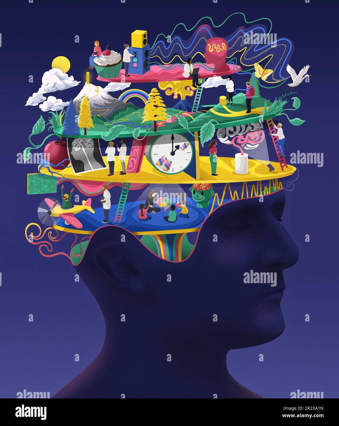 Decision making, conceptual illustration Stock Photo - Alamy