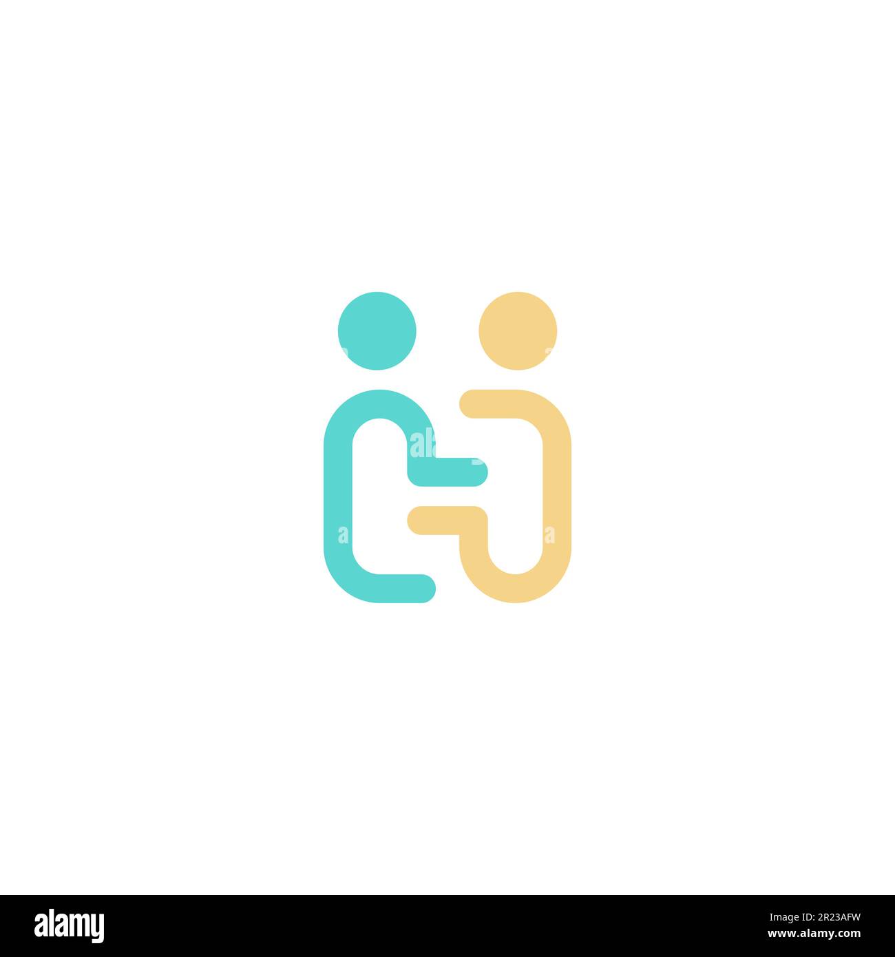 initial H with people logo template. Letter H logo Stock Vector Image ...