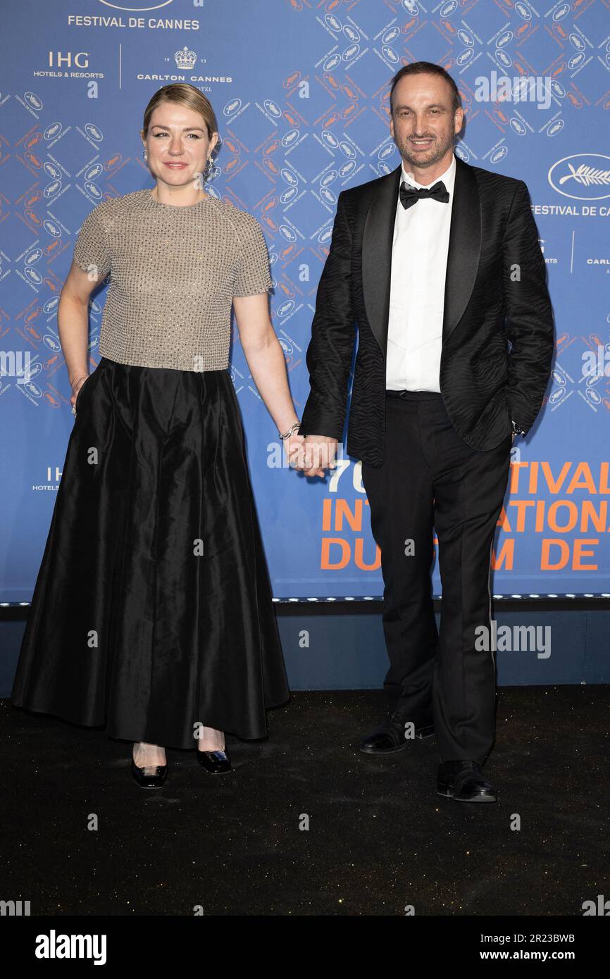 Cannes, France. 17th May, 2023. Jury member Emilie Dequenne and Michel ...