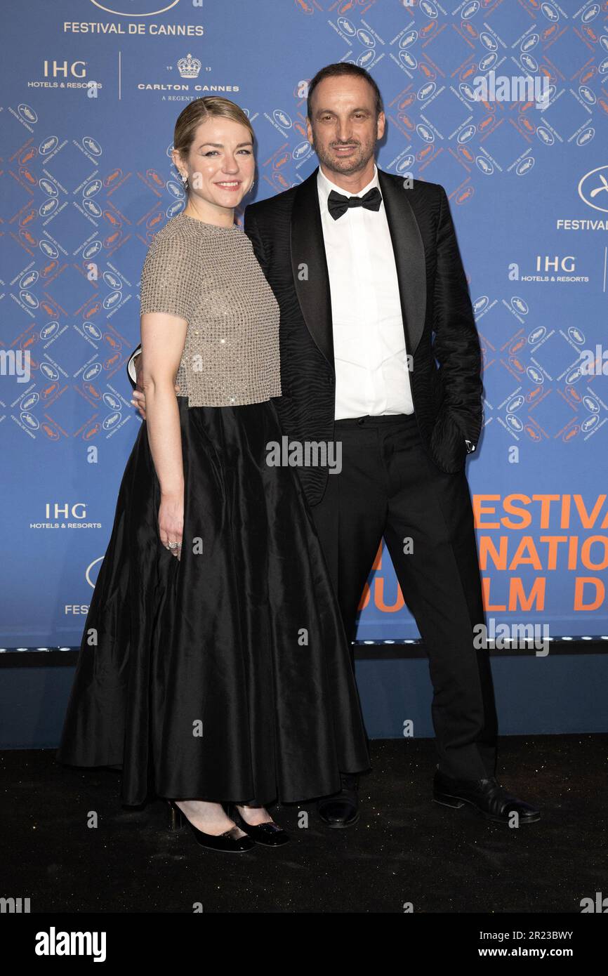 Cannes, France. 17th May, 2023. Jury member Emilie Dequenne and Michel ...