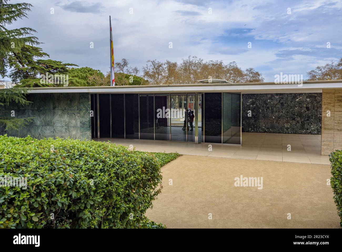 Mies Van der Rohe Pavilion (or German Pavilion) built for the 1929 ...