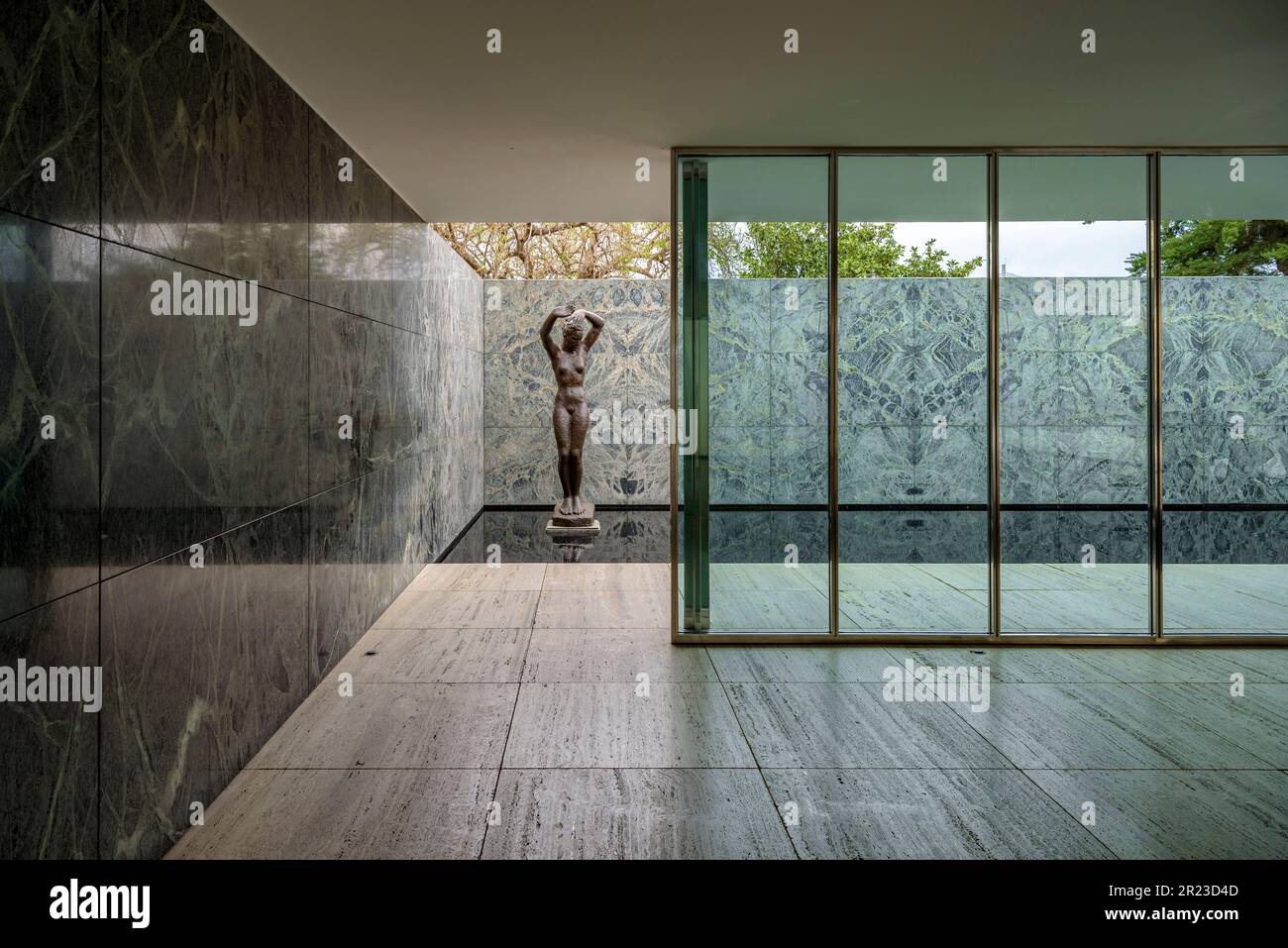 Mies Van der Rohe Pavilion (or German Pavilion) built for the 1929 ...