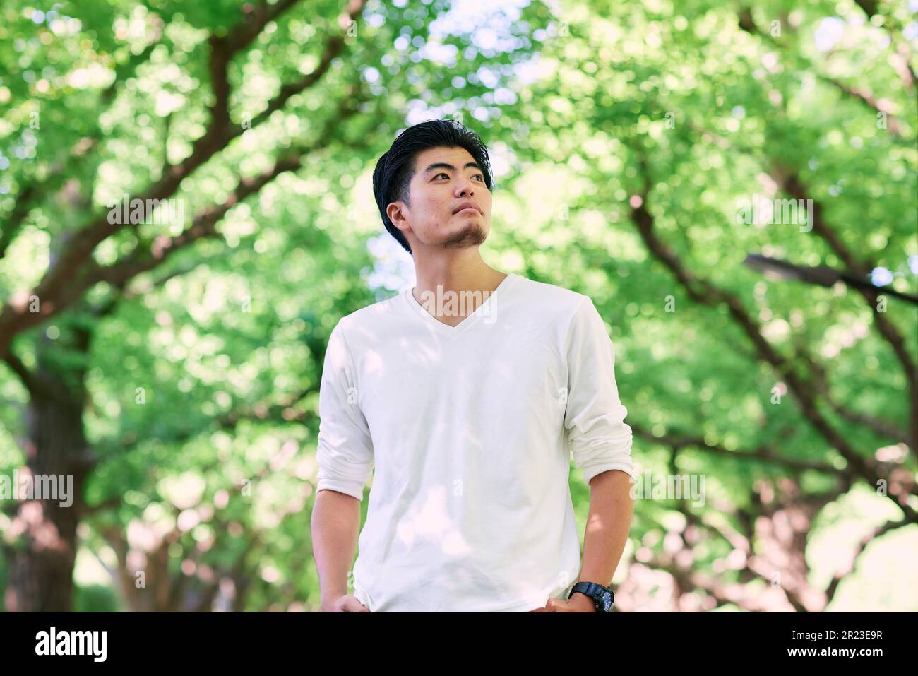 Japanese man portrait in downtown Tokyo Stock Photo - Alamy