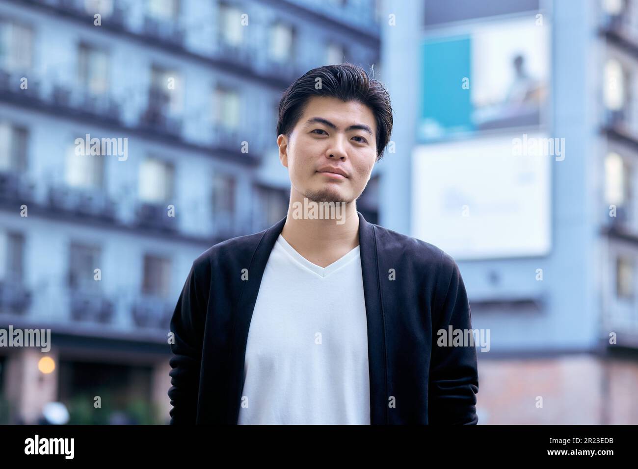 Japanese man portrait in downtown Tokyo Stock Photo - Alamy