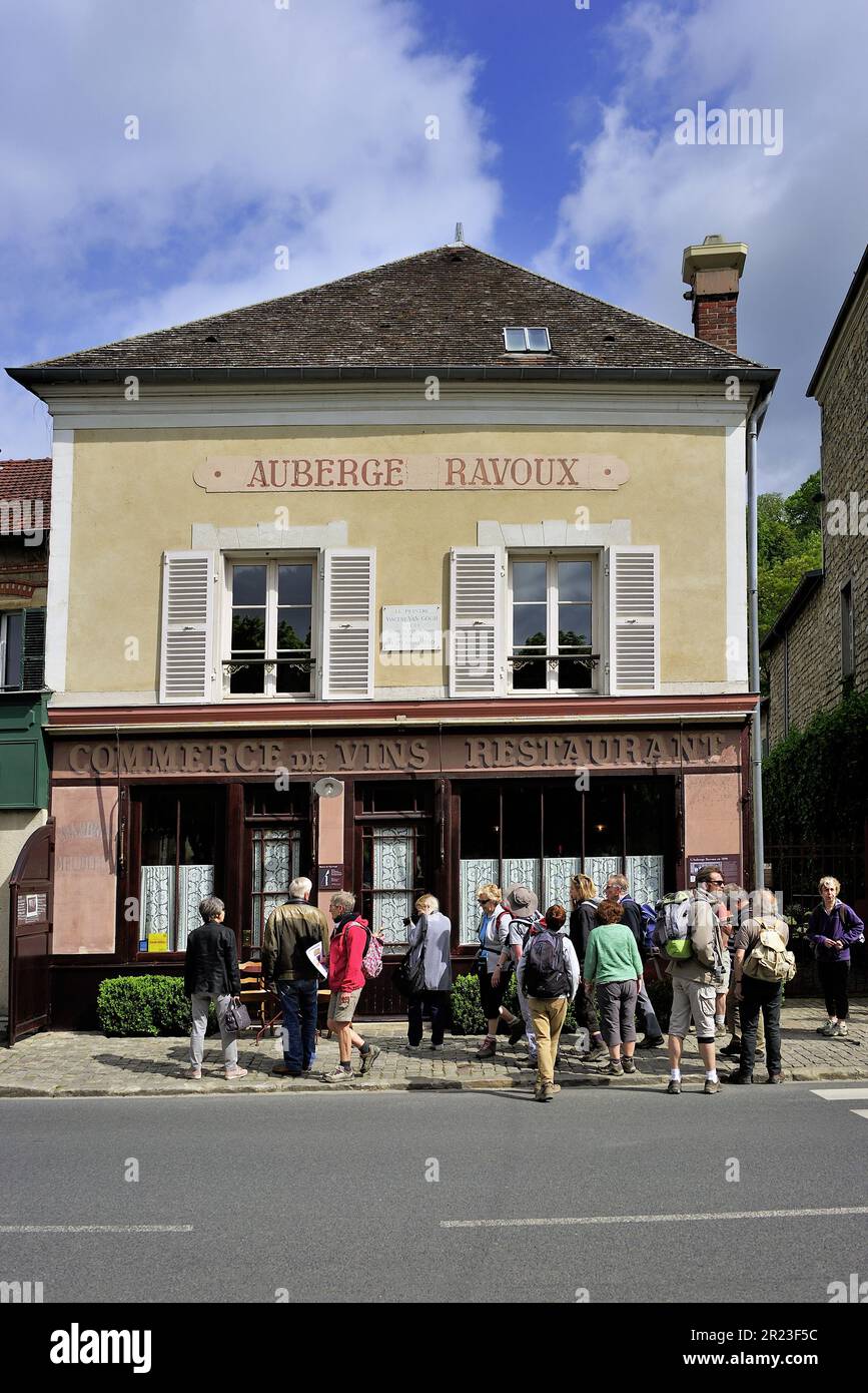 FRANCE, AUVERS-SUR-OISE (95) VILLAGE OF THE IMPRESSIONISTS, AUBERGE ...