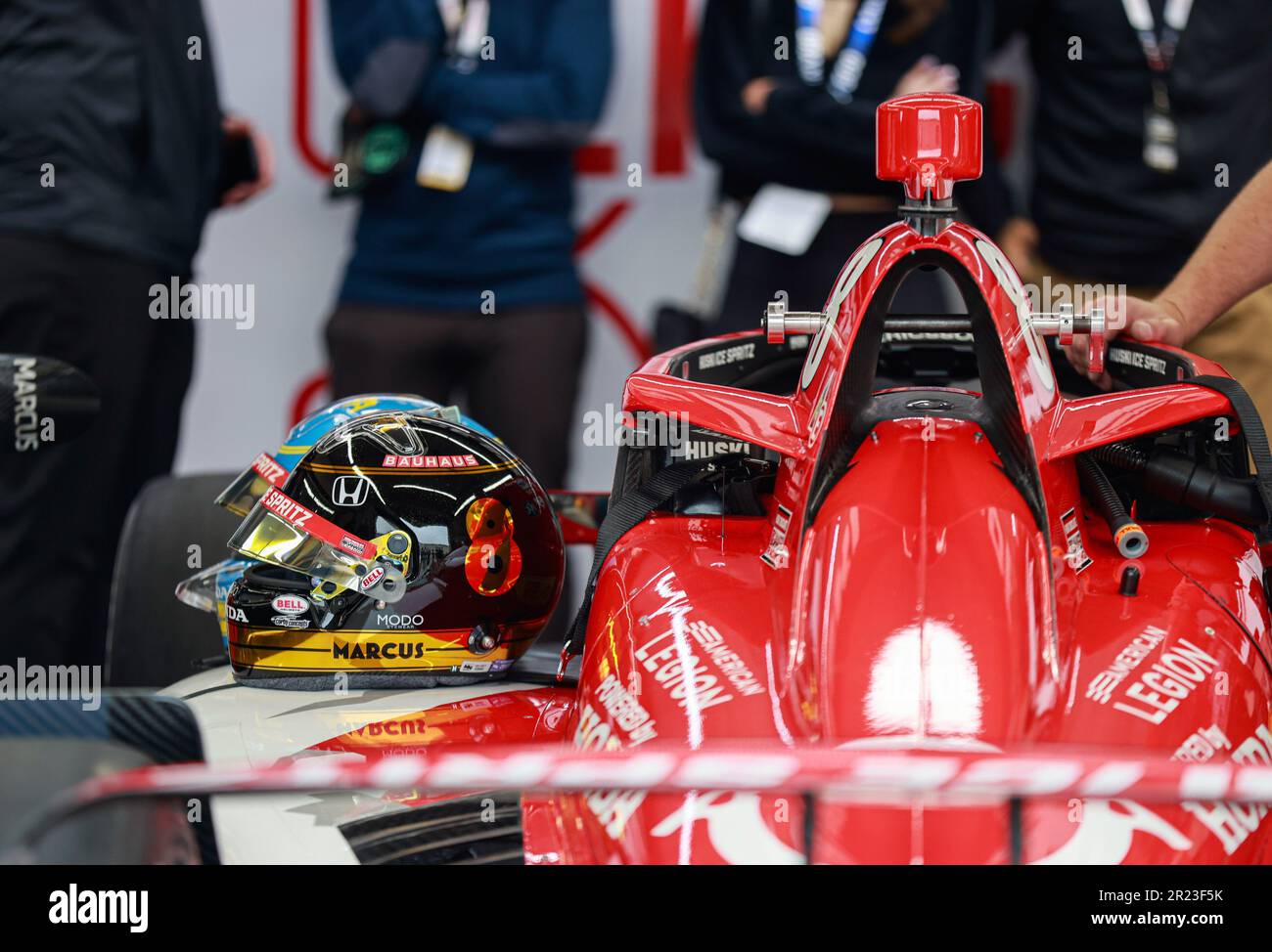 Indianapolis, United States. 16th May, 2023. Helmet of IndyCar driver ...